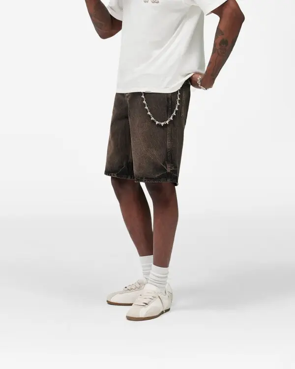 REPRESENT Relaxed Fit Denim Shorts