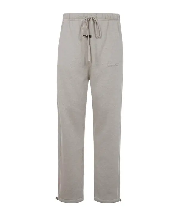 Fear Of God Logo Embroidered Fleece Sweatpants - Gray