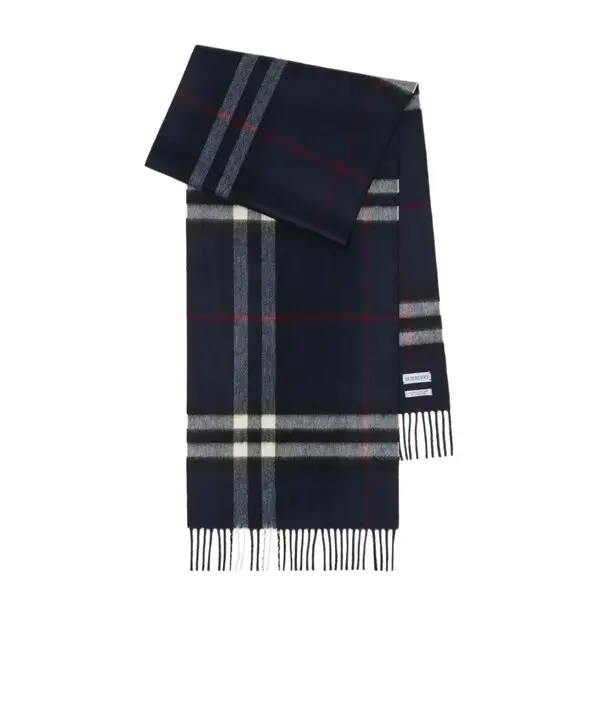 Burberry Giant Check Cashmere Scarf - Black