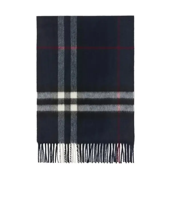 Burberry Giant Check Cashmere Scarf - Black