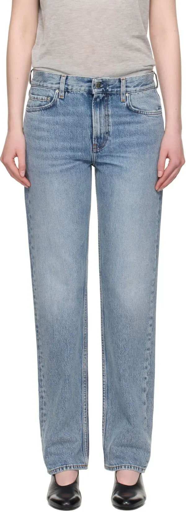 TOTEME Low Straight Jeans - Blue