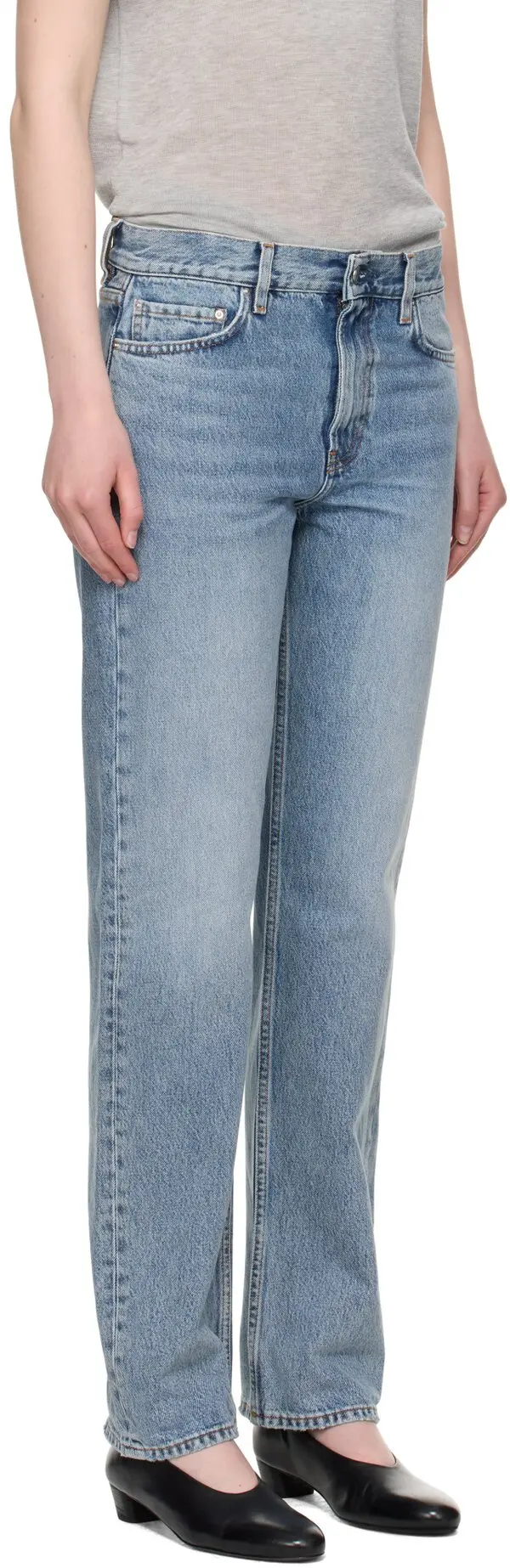 TOTEME Low Straight Jeans - Blue