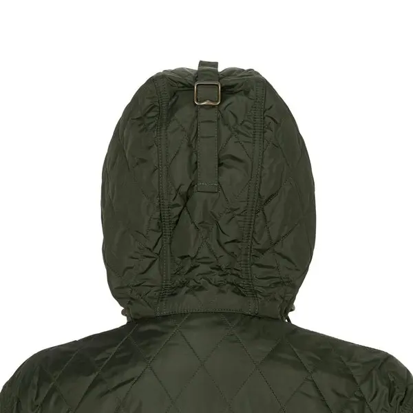 Burberry Quilted Hooded Cotton Coat - No
