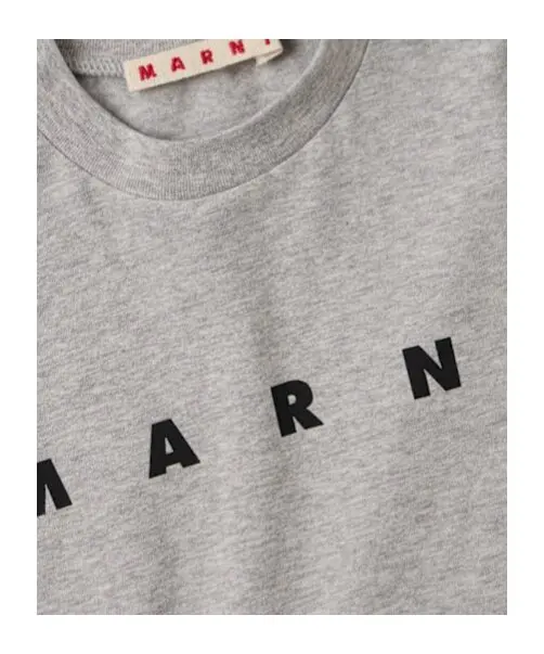 Marni Cotton Logo T-shirt - Gray