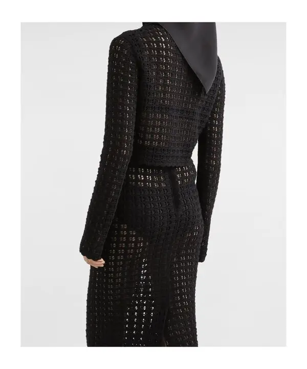 Dolce & Gabbana Crochet Cropped Jacket