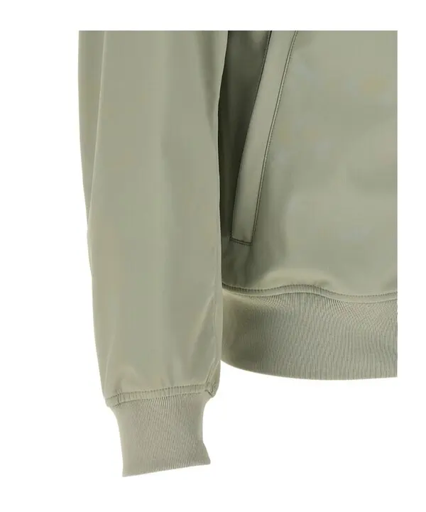 Stone Island Logo Badge Hooded Jacket - Sage