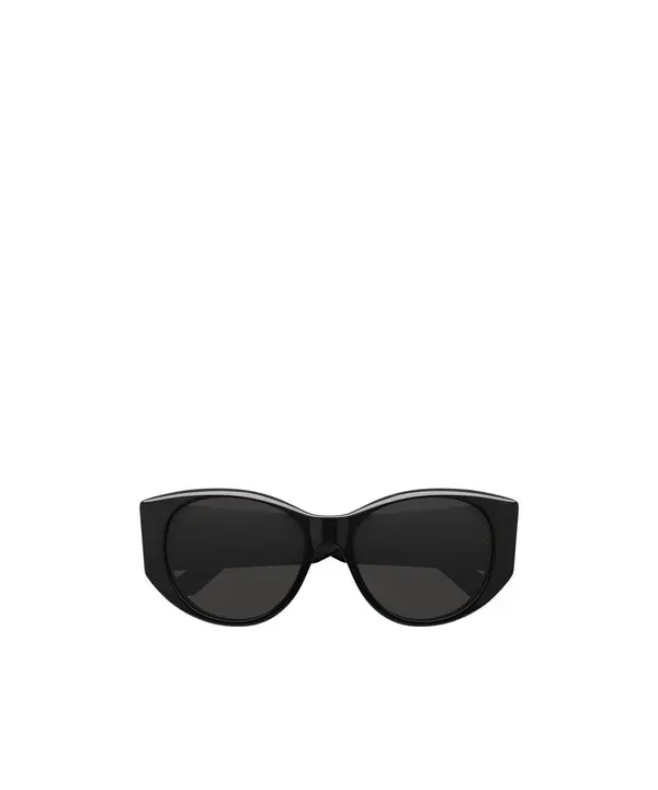 Balenciaga Nano Round Frame Sunglasses - Black Grey