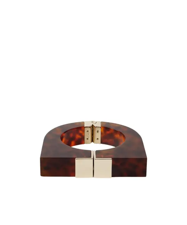TOM FORD Tortoiseshell And Gold Cuff - Brown