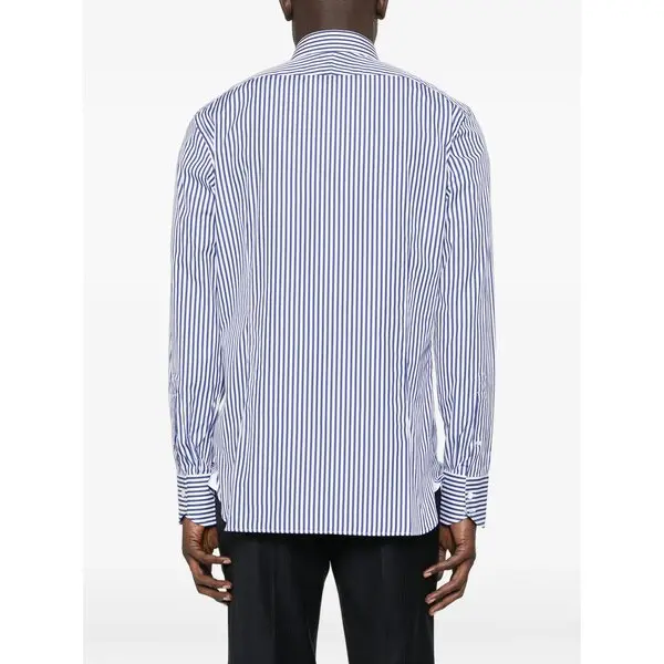 TOM FORD Striped-pattern Button-fastening Shirt - Blue