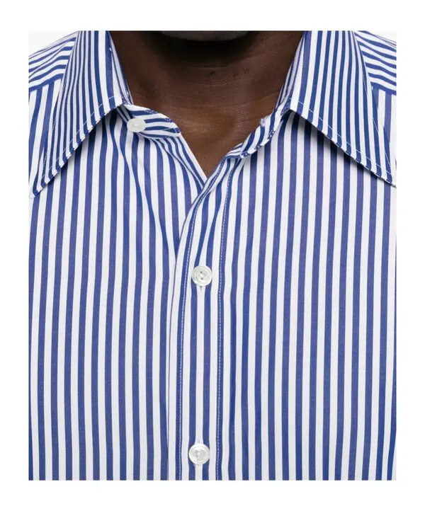 TOM FORD Striped-pattern Button-fastening Shirt - Blue