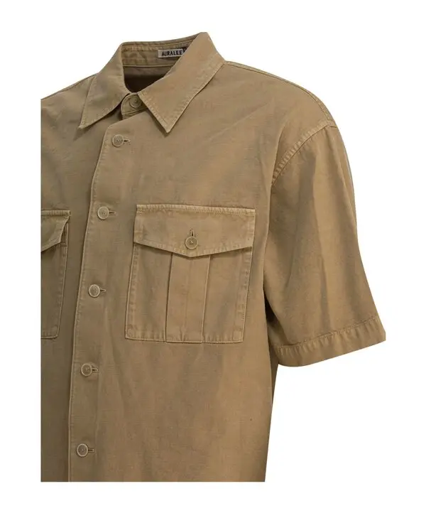 Auralee Cargo Pocket Shirt