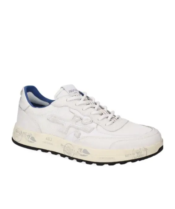 Premiata Nous 8234 Lace Up Sneakers - White