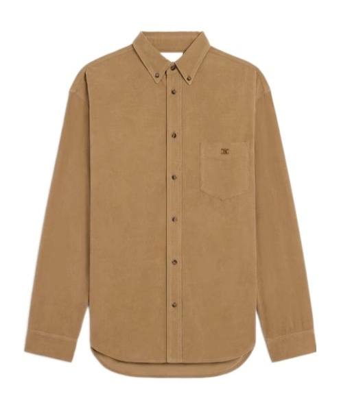 Celine Relaxed Shirt In Corduroy