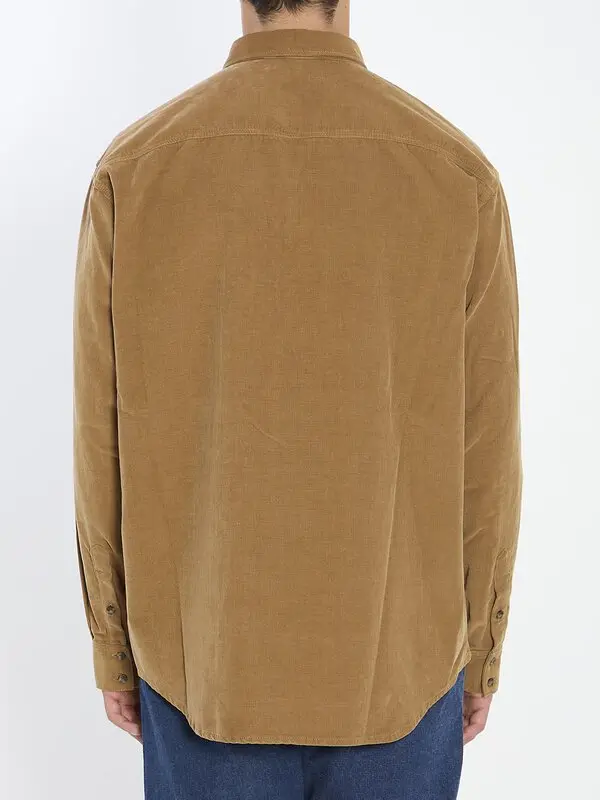 Celine Relaxed Shirt In Corduroy