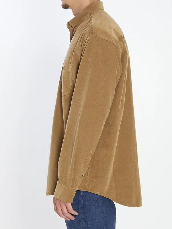 Celine Relaxed Shirt In Corduroy