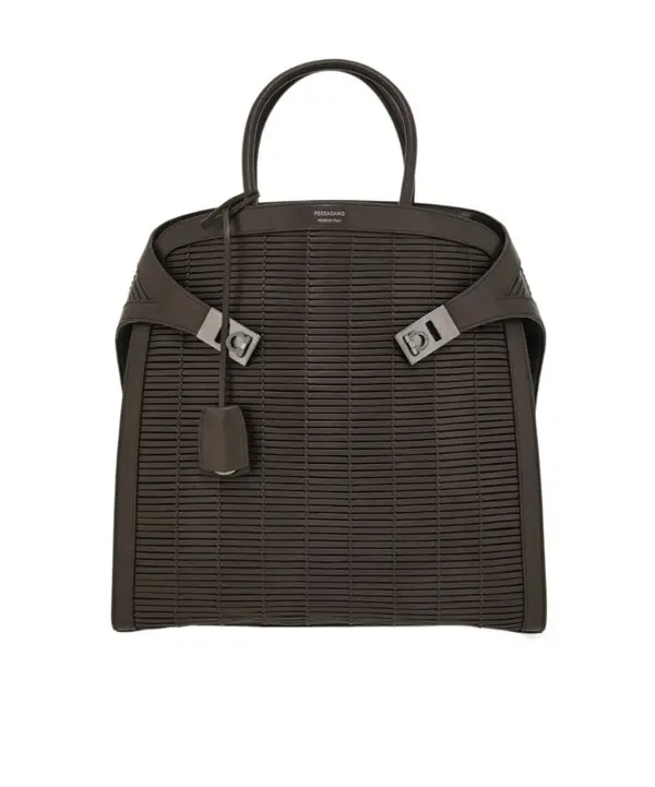 FERRAGAMO Hug Tote Bag - Testa Di Moro