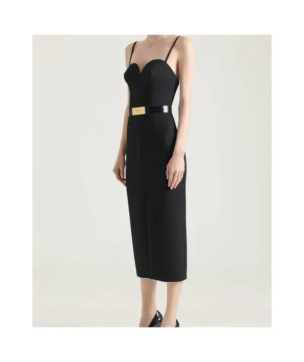 Givenchy Paris Signature Label Buckle Belt