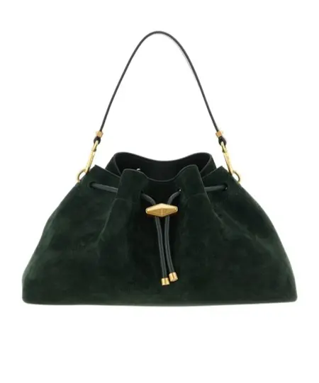 JIMMY CHOO Medium Cinch Bucket Bag - Green