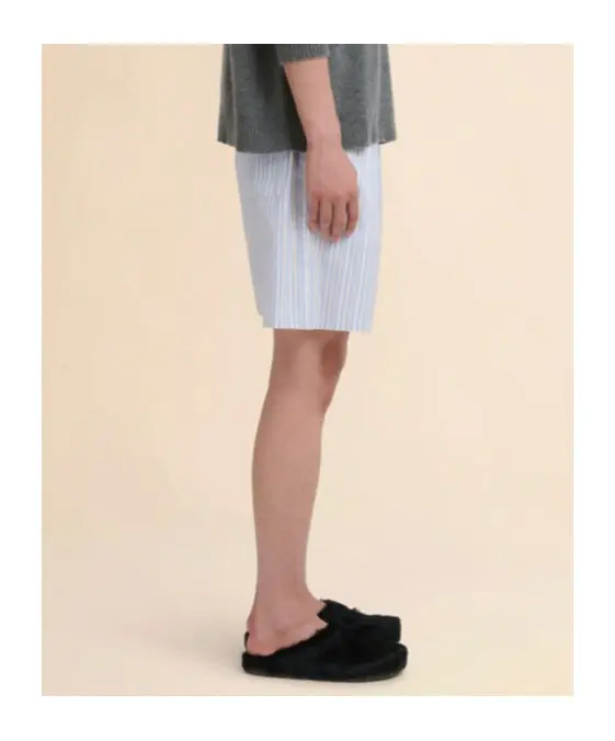 Marni Striped Poplin Bermuda Shorts - Light Blue
