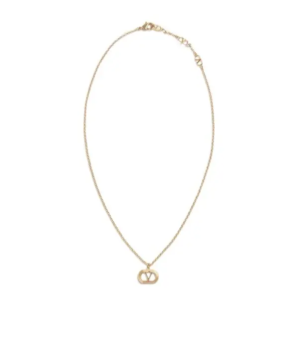 Valentino Garavani Ovalette Metal Necklace - Golden