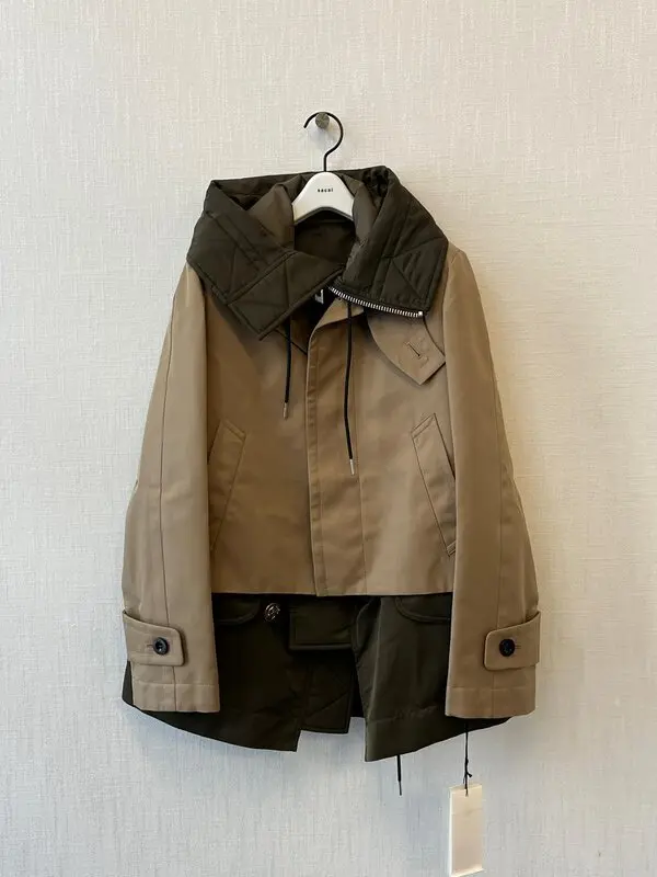 Sacai Double-layered Hooded Jacket