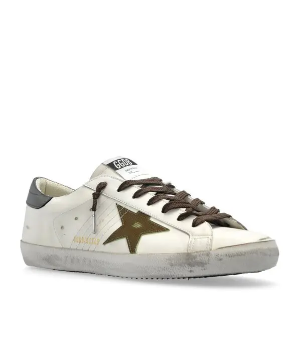 GOLDEN GOOSE Super Star Lace-up Sneakers - Gray