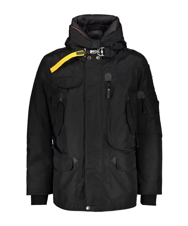 PARAJUMPERS Hooded Multi-pocket Down Jacket - Black
