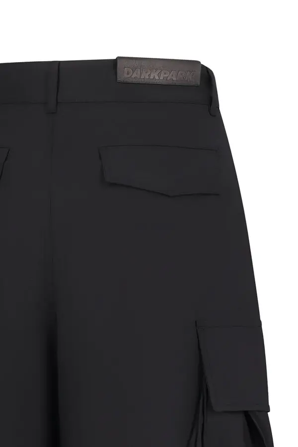 DARKPARK Cargo Trousers With Belt Loops - Black