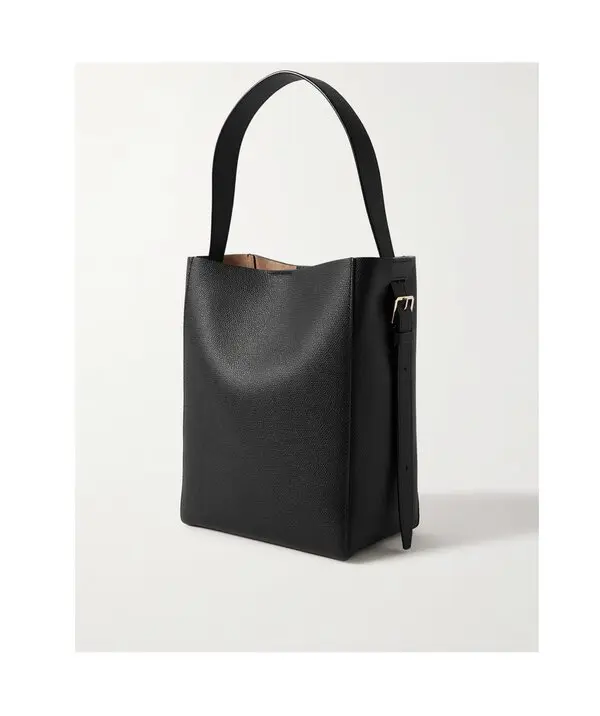 VALEXTRA Open Top Mini Bucket Bag - Black