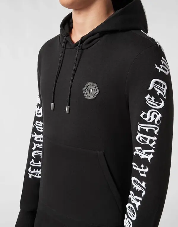 Philipp Plein Embellished Logo Hoodie