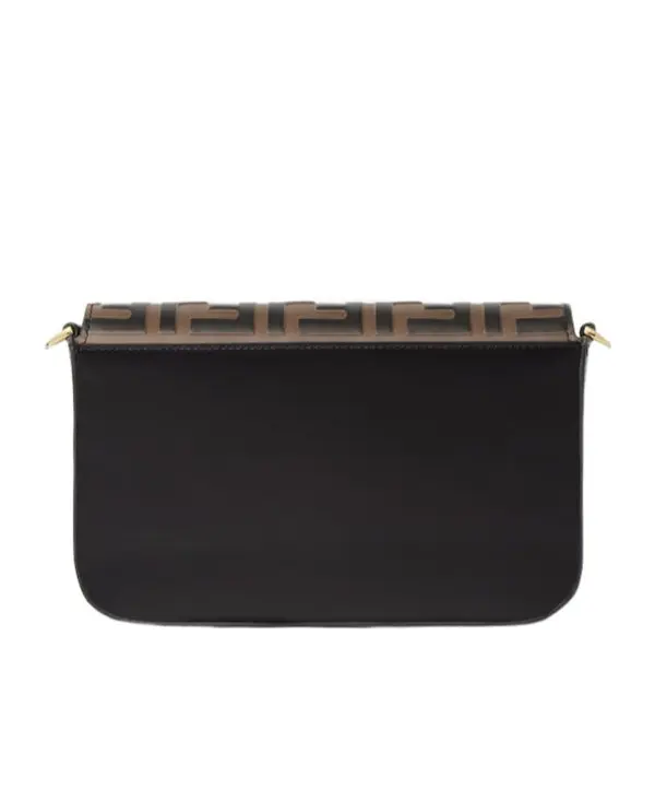 Fendi Black And Leather Wallet - Brown
