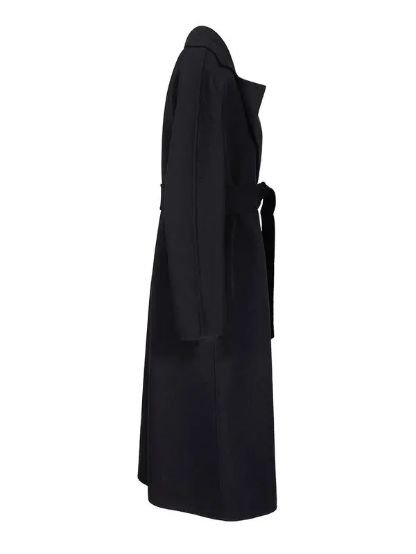 Max Mara Cles Belted Coat - Navy Blue