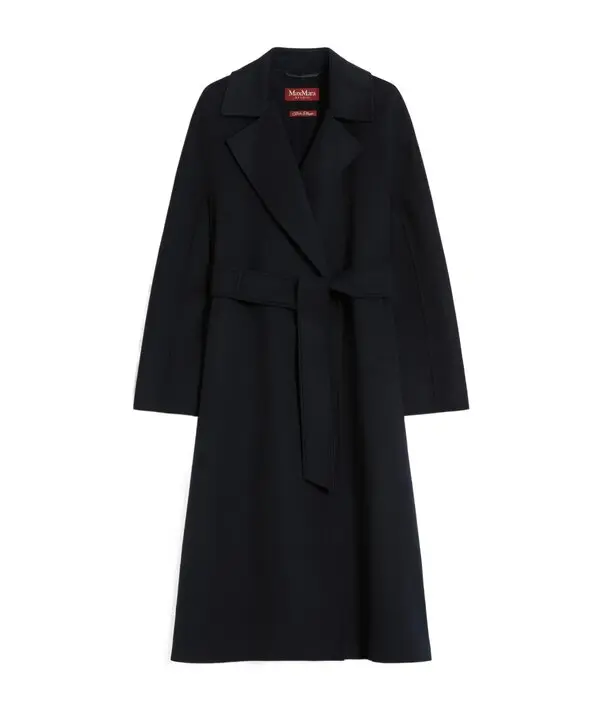Max Mara Cles Belted Coat - Navy