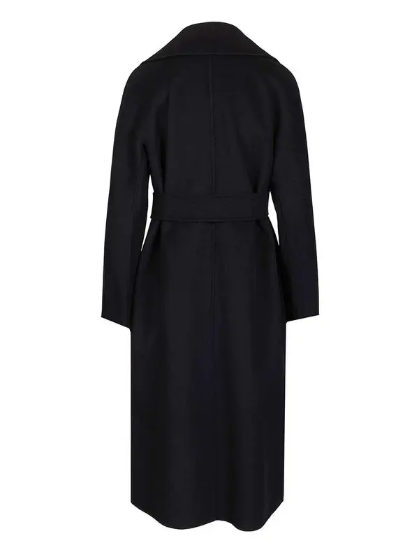 Max Mara Cles Belted Coat - Navy