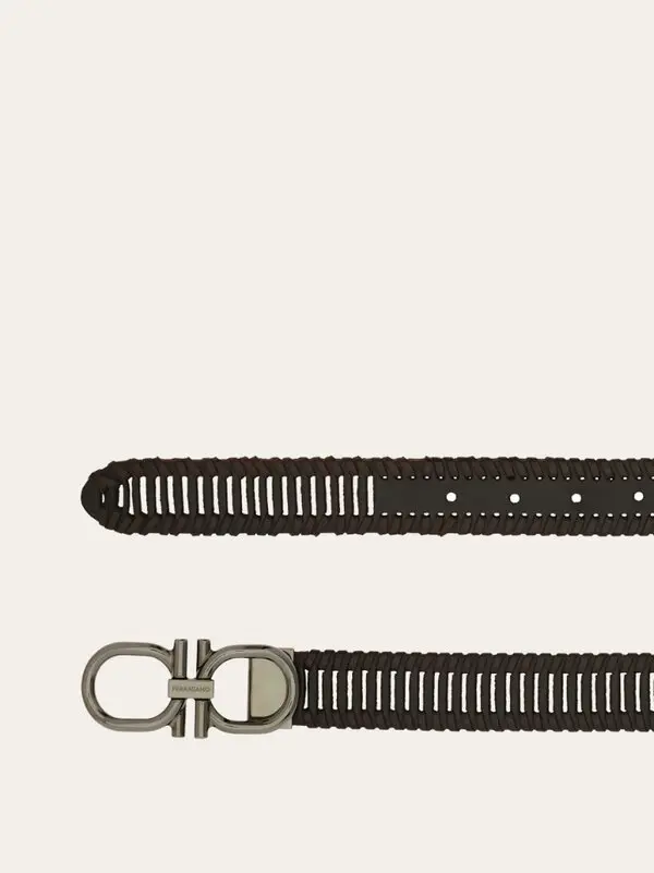 FERRAGAMO Gancini Buckle Belt - Black