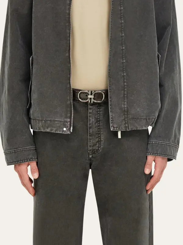 FERRAGAMO Gancini Buckle Belt - Black