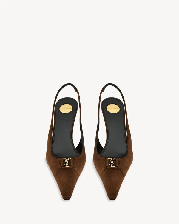Saint Laurent Babylone Bretel Slingback Pumps