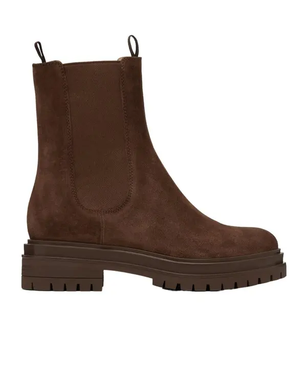 GIANVITO ROSSI Chester Chelsea Boots - Brown