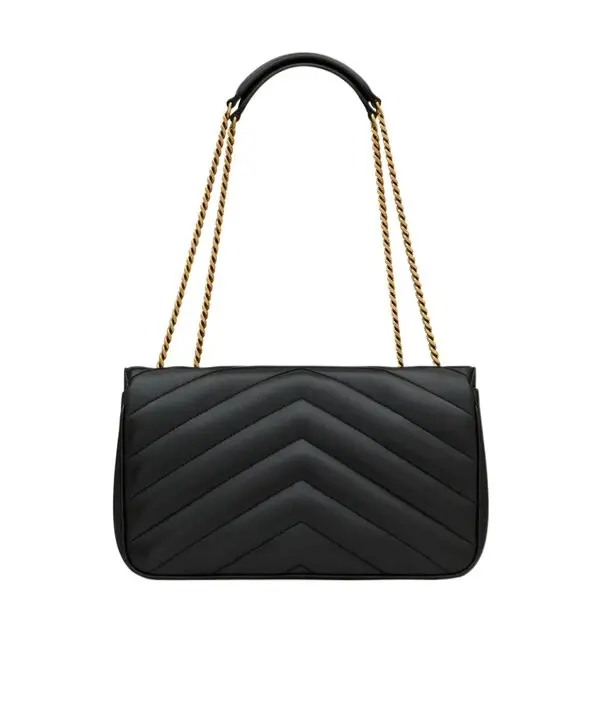 Saint Laurent Loulou Medium Shoulder Bag - Black