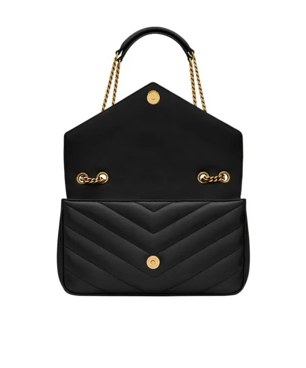 Saint Laurent Loulou Medium Shoulder Bag - Black