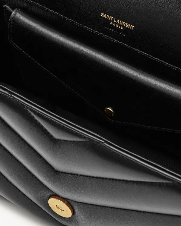 Saint Laurent Loulou Medium Shoulder Bag - Black