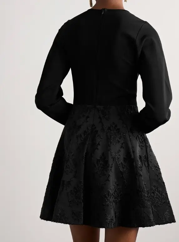 Ulla Johnson Cara Elastic Knit Embroidered Jacquard Mini Dress