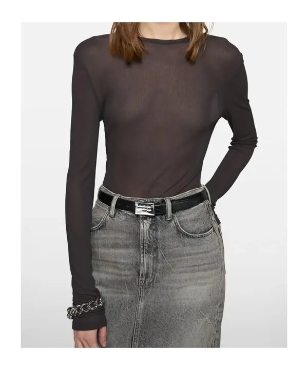 Acne Studios Crew Neck Long Sleeve Top