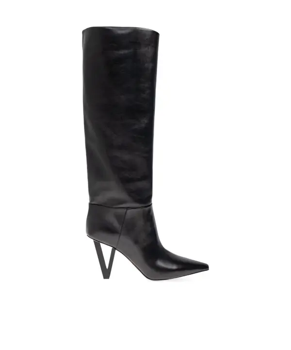 Versace Pointed-toe High Heel Boots