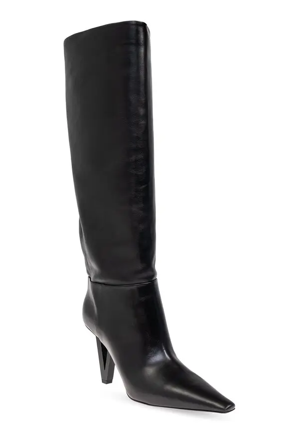 Versace Pointed-toe High Heel Boots