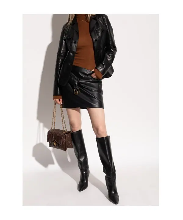 Versace Pointed-toe High Heel Boots