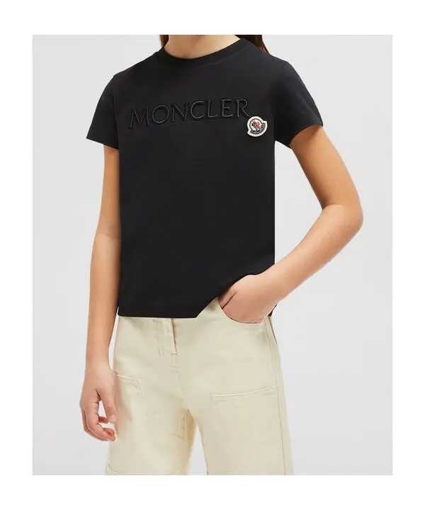 Moncler Embroidered Logo Crewneck T-shirt