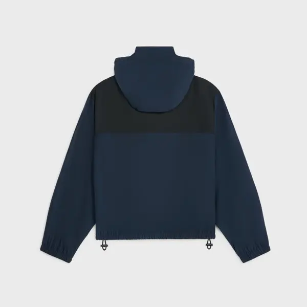 Celine Windbreaker In Nylon - Navy