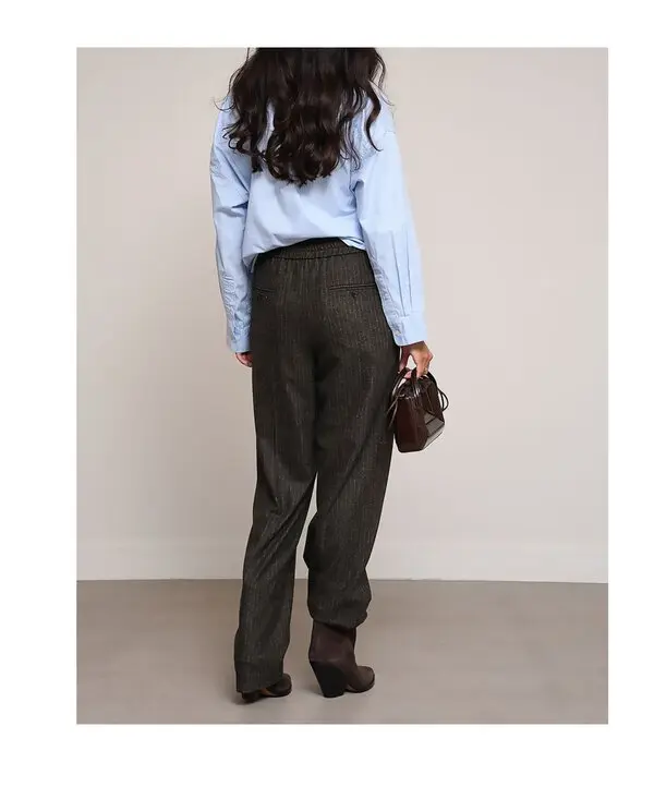 Isabel Marant Étoile Pinstripe Elastic-waist Trousers