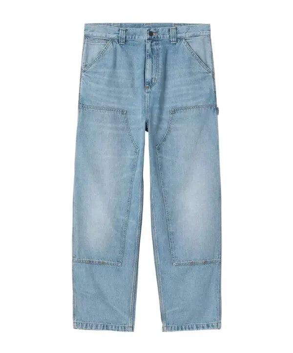 Carhartt Work In Progress Double Knee Denim Trousers - Blue